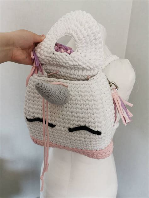 Unicorn T Shirt Yarn Backpack Crochet Pattern Pdf Etsy