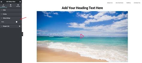 How To Create Sticky Videos In WordPress With Elementor