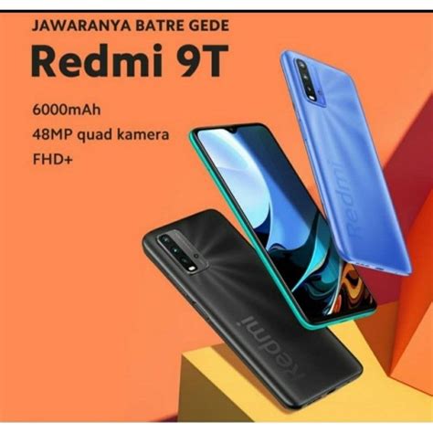 Jual Hp Xiaomi Redmi T Ram Gb Dengan Kapasitas Baterai Besar Mah Garansi Resmi Shopee