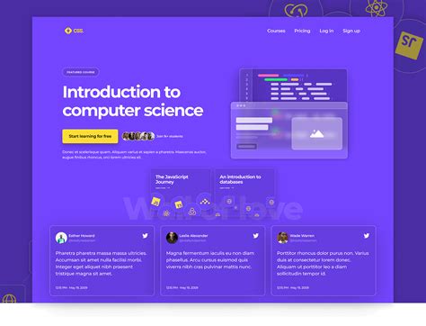 computer science learning platform behance