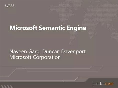 PPT Microsoft Semantic Engine PowerPoint Presentation Free Download ID 858535