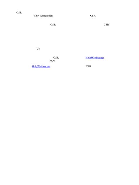 Csr Assignment Pdf Corporate Social Responsibility Sustainability