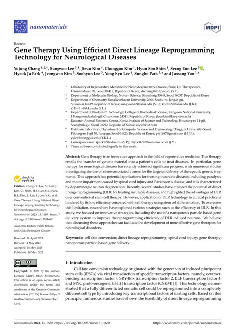 pdf gene therapy using efficient direct lineage reprogramming