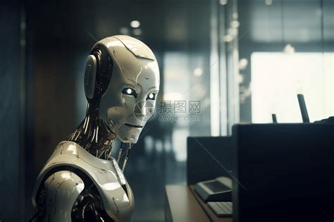 工作中机器人高清图片下载 正版图片600031669 摄图网