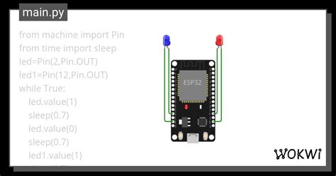 Lab 1 Led Blinking External Copy Wokwi Esp32 Stm32 Arduino