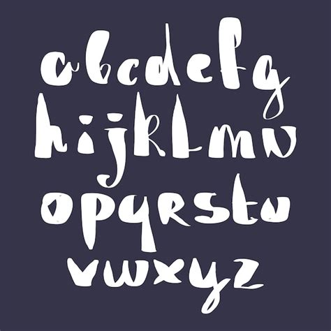 Premium Vector Calligraphic Script Font Vector Alphabet Letters