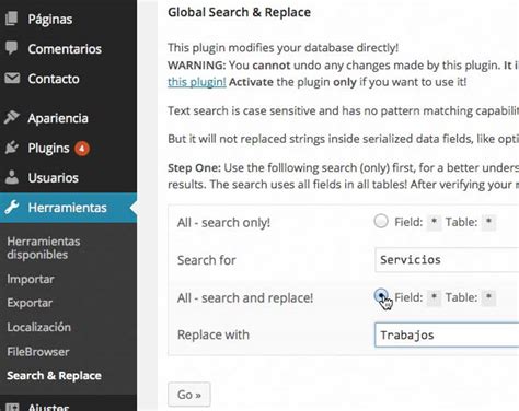 Reemplazar Caracteres En La Base De Datos Para Wordpress