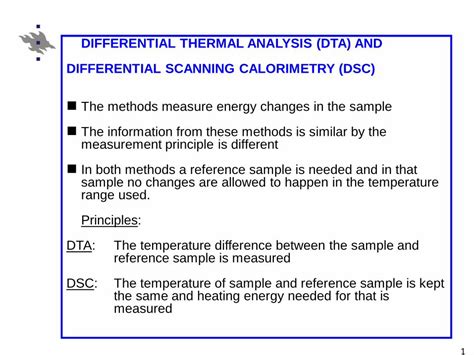 PDF DIFFERENTIAL THERMAL ANALYSIS DTA AND 5 Principle Of DTA Temperature Difference