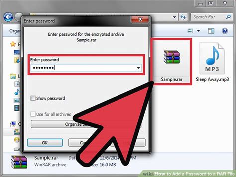 how to add a password to a rar file 15 steps with pictures