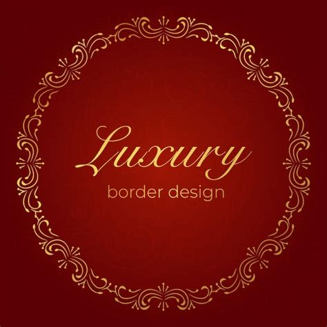 Premium Vector Luxury Pattern Border Frame Design