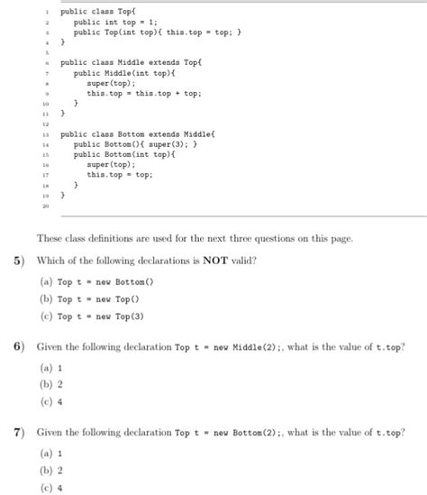 Solved Public Class Topt Public Int Top 1 Public Top Int