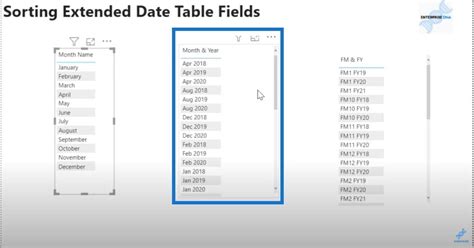 Sorting Date Table Columns In Power Bi Master Data Skills Ai