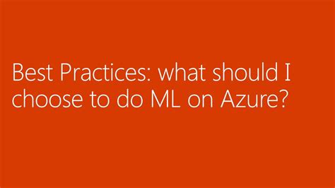 5/28/ :32 AM BRK3300 Scaling Machine Learning Algorithms with Azure ...