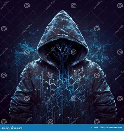 hacker programmer modern spy illegal data search ai generated image