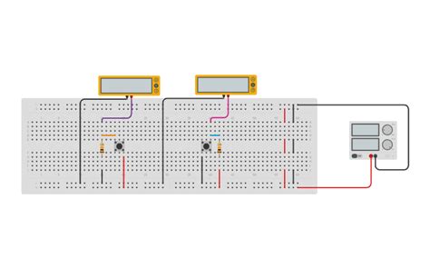 circuit design pulsadores pull down y pull up usando fuente de voltaje