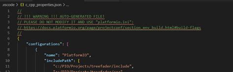 Failed To Parse C Cpp Properties Json PlatformIO IDE PlatformIO Community