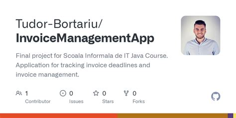 Github Tudor Bortariu Invoicemanagementapp Final Project For Scoala