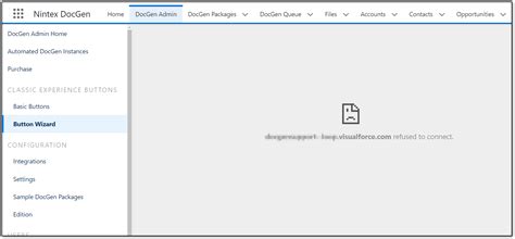 Drawloop Button Wizard Refused To Connect Community