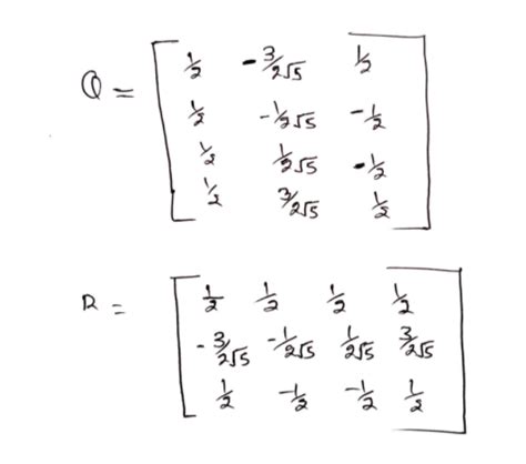 Solved Points Use The QR Factorization Found In Problem Chegg
