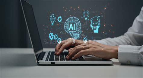 Ai On Laptop Brainpower Innovation And Technology Exploring