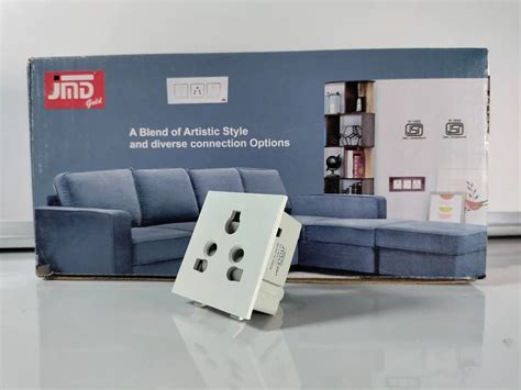 White 6a 5 Pin Shutter Socket At ₹ 43 Piece In New Delhi Id