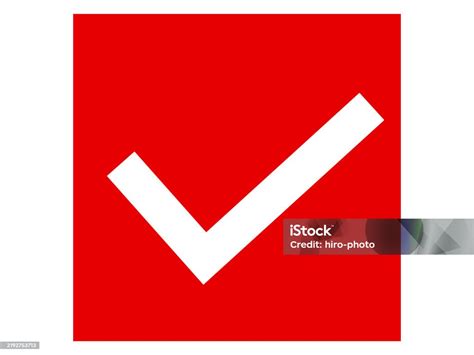 Red Checkbox Illustration Stock Illustration Download Image Now