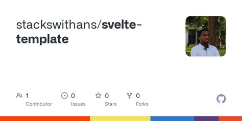 Github Stackswithans Svelte Template