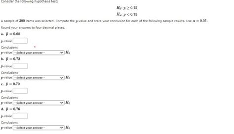 Solved Consider The Following Hypothesis Test Chegg