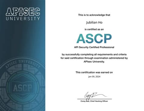 Api Security Certified Professional Ascp Jubilian Ho
