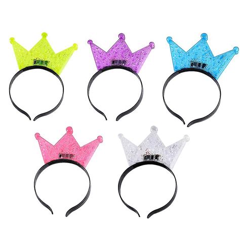 Light Up Led Crown Tiara Princess Headband Fruugo Uk