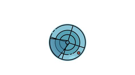 Radar Icon Animation For Astronaut Concept Isolated Digital