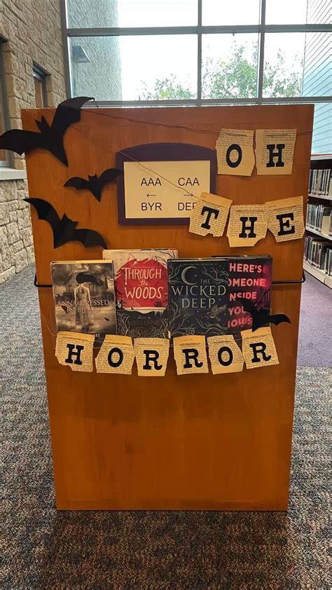 Halloween Library Book Display Library Book Displays Library