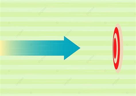 Arrow Hits Bullseye Goal And Project Success Single Object Arrow Symbol