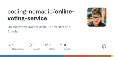 Github Coding Nomadiconline Voting Service Online Voting System Using Spring Boot And Angular