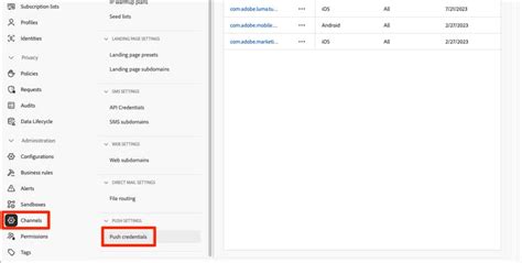 Create And Send Push Notifications With Platform Mobile Sdk Adobe