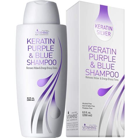 Buy S Keratin Purple Toning Shampoo Violet Blue Brassiness Toner For