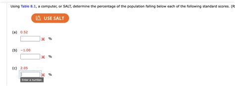 solved using table 8 1 ﻿a computer or salt determine the