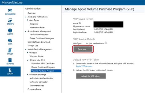 Configure Synchronization For Apple VPP In Microsoft Intune MSEndpointMgr