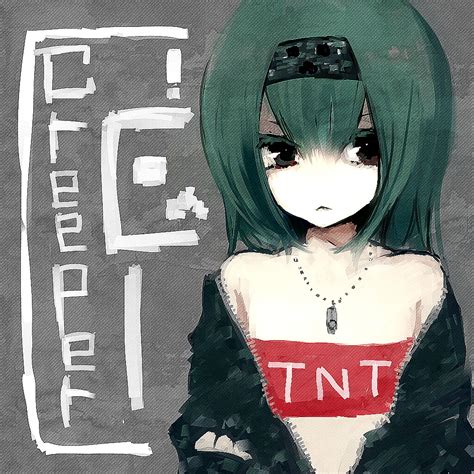 Creeper Minecraft Drawn By Yoshidau Danbooru