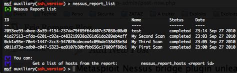 Metasploit Nessus Bridge Plugin Unleashed Part 3 Eric Romang Blog