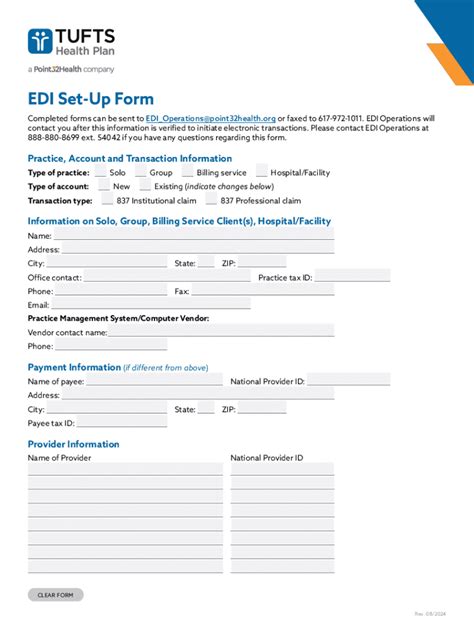 Fillable Online Edi Set Up Form Fax Email Print Pdffiller