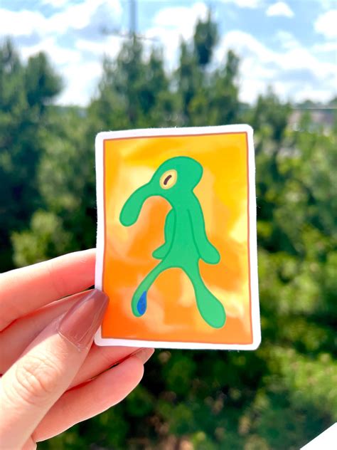 Bold And Brash Sticker More Like Belongs In The Trash Squidward