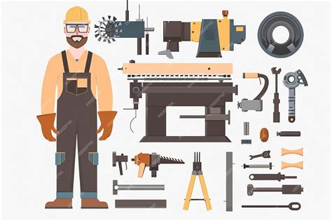 Engineer Standing Vector Illustration Premium Ai Generated Vector