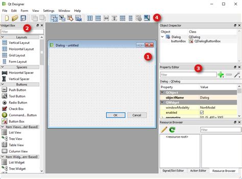 qt designer few toolbar icons overwritten · issue 1600