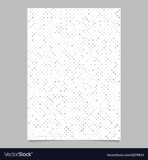 Grey Dot Pattern Brochure Background Stationery Vector Image