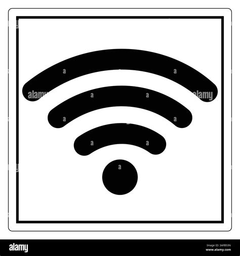Simple Black Wi Fi Icon On White Background Signifying Connectivity And