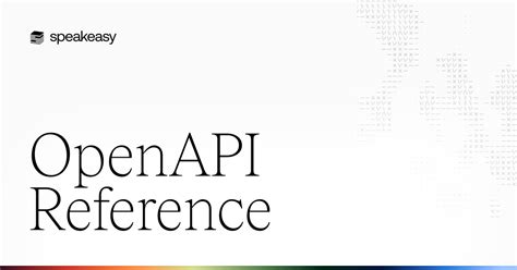 Openapi Reference Speakeasy