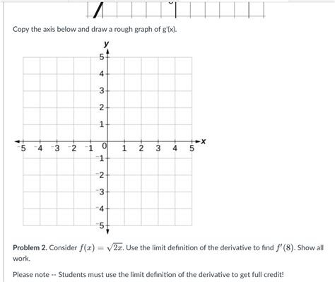 solved problem 1 the graph of g x is given below copy the
