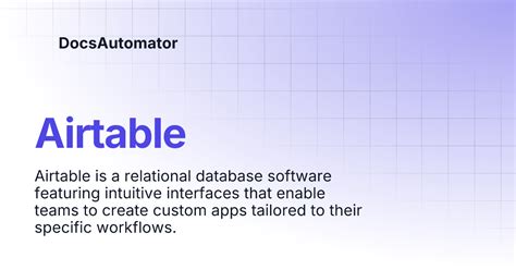 Airtable Docsautomator