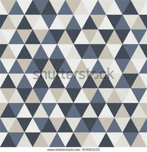 Retro Triangle Pattern Vector Illustration Geometric Stock Vector Royalty Free 424003210